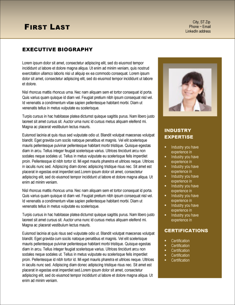 Resume Template With a Classic Layout - Download & Use It Now