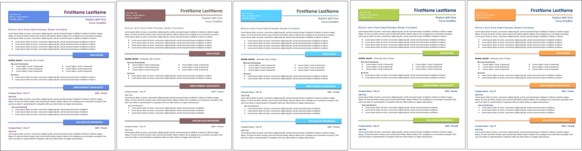 Easy-to-Use High School Student Resume Template