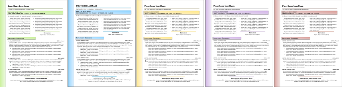 Multi-Use Resume Template for Entry-Level Applicants & Executive Briefs