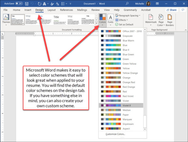 Using Color on Your Resume - Distinctive Resume Templates