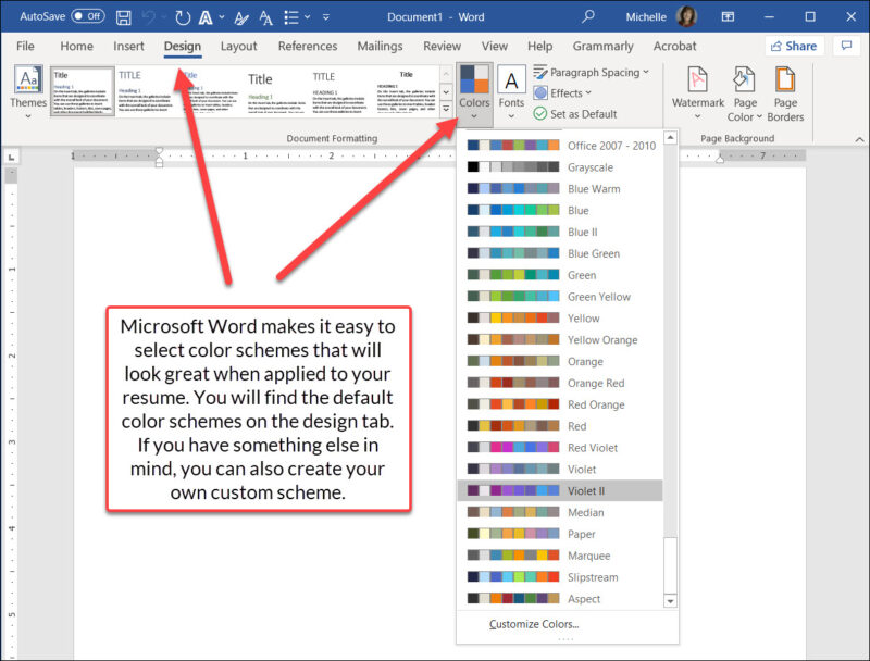 Using Color on Your Resume - Distinctive Resume Templates