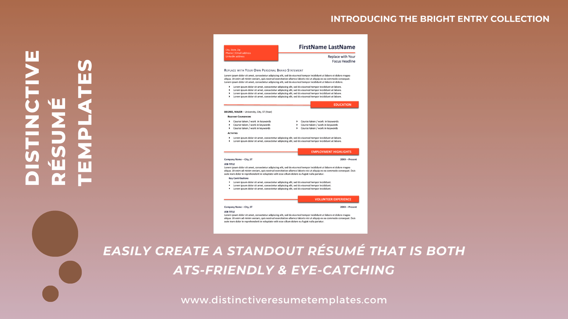 Easy-to-Use High School Student Resume Template