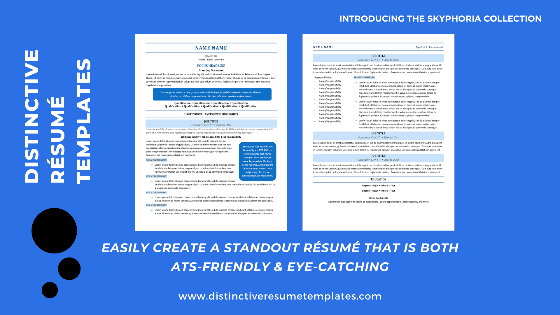 An Impressive Resume Template That is Versatile & Easily Customized