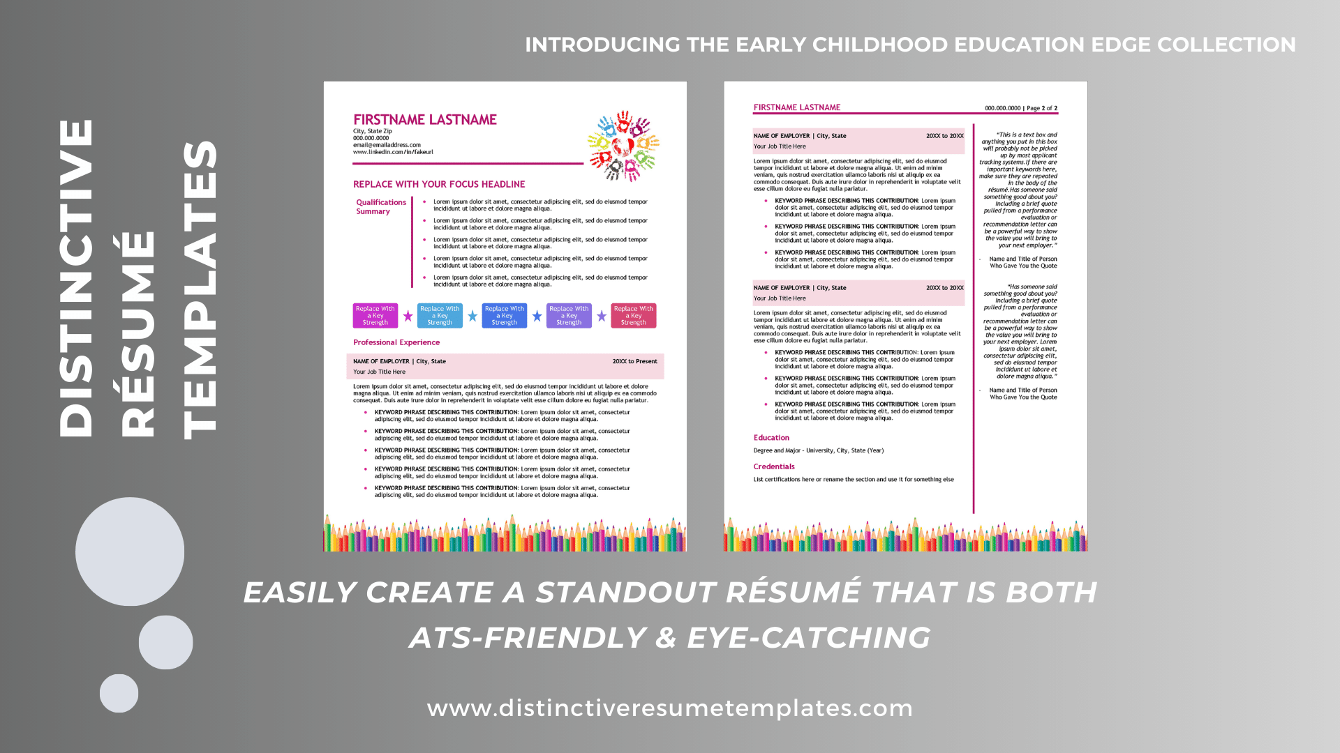 Job-Winning Early Childhood Education Resume Template