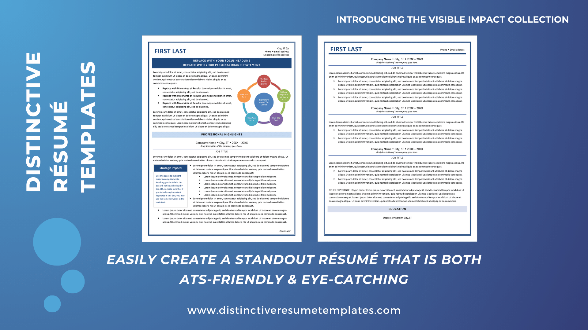 Custom-Designed Resume Template - Transform Your Resume in Minutes