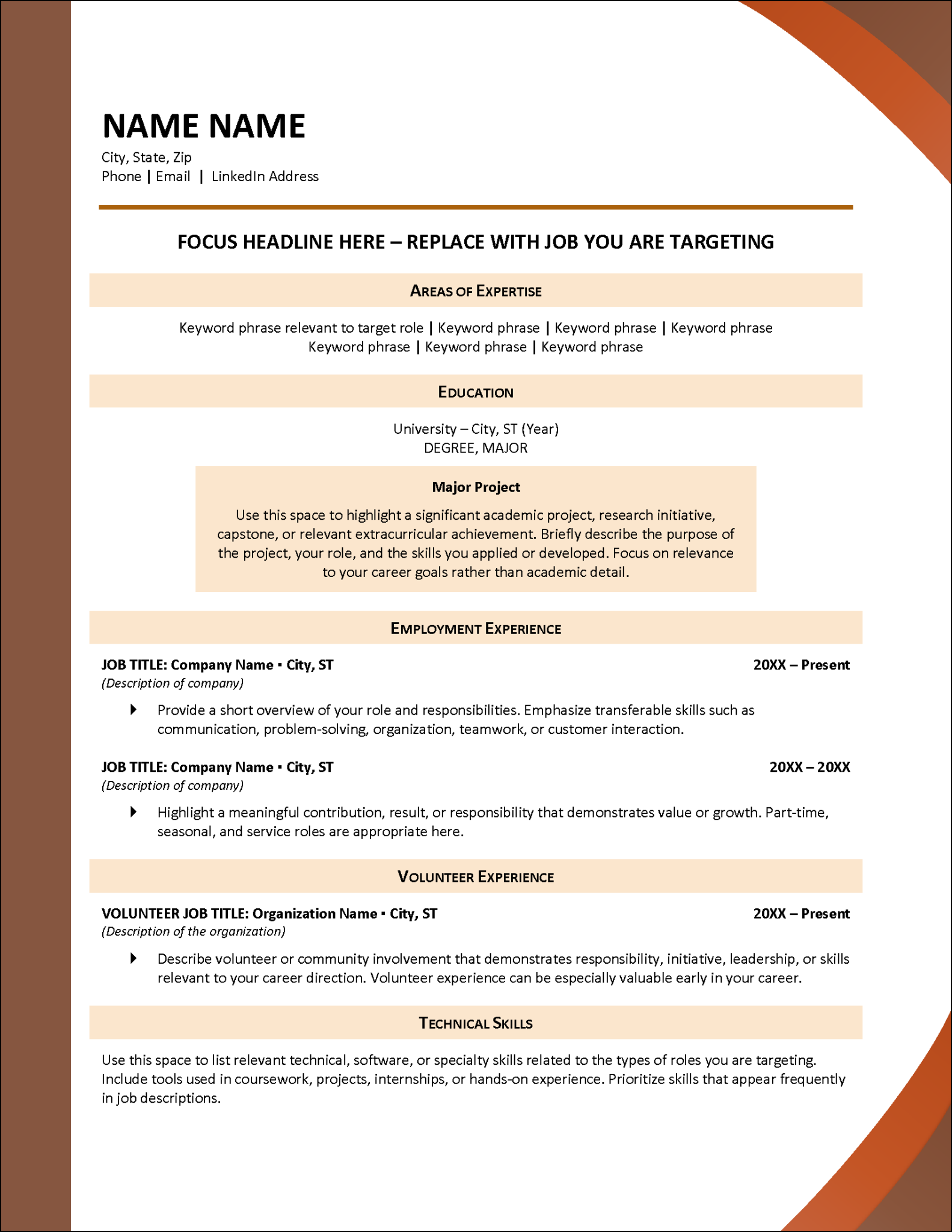 Resume Template for Students Will Help You Win Your First Job