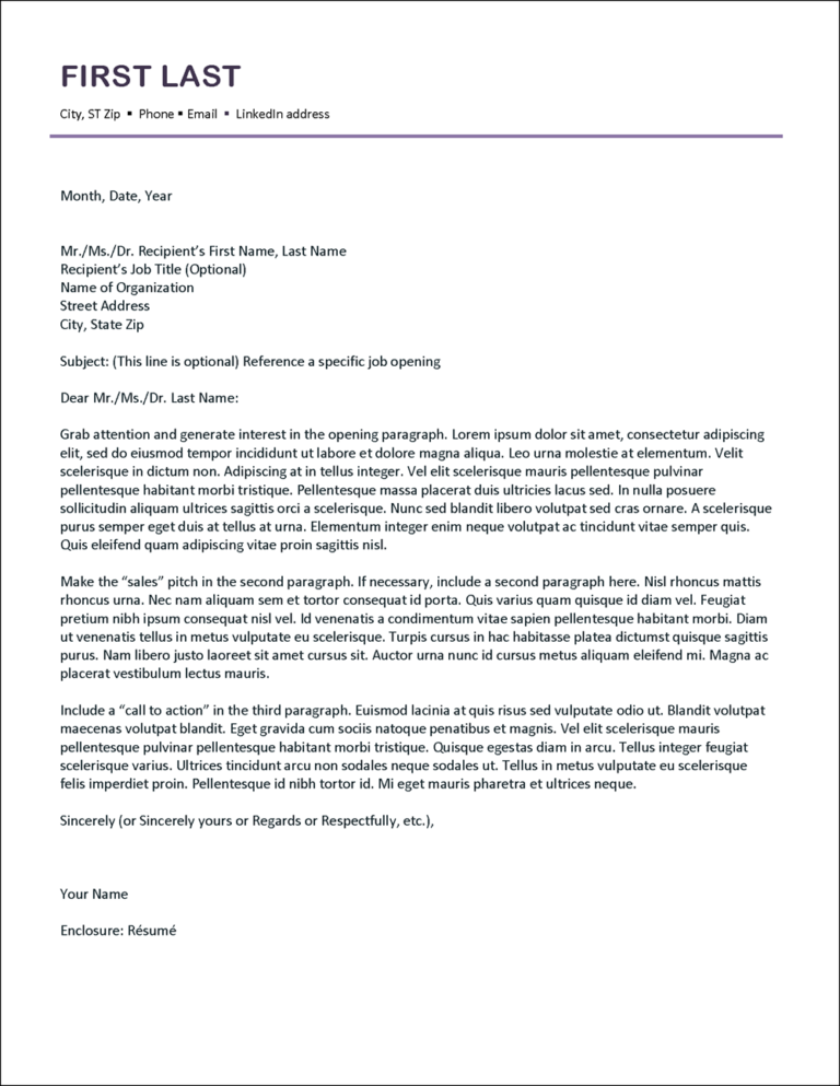 Administrative Resume Addendum, References & Cover Letter Templates