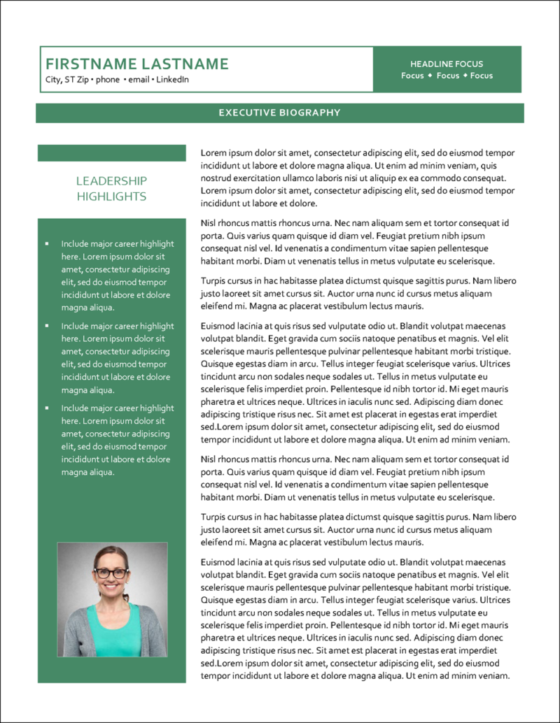 Computer Science Resume Addendum, Bio, References & Cover Letter Templates