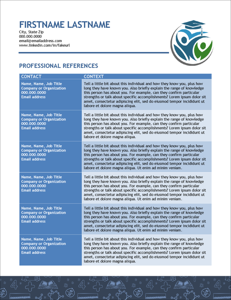 High School Teacher Resume Addendum & Cover Letter Templates