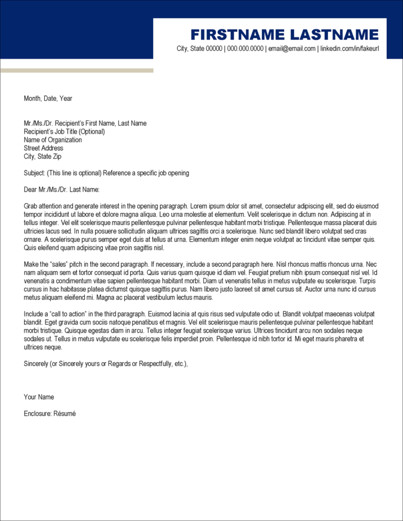 Resume Template for Corporate Executives & Professionals