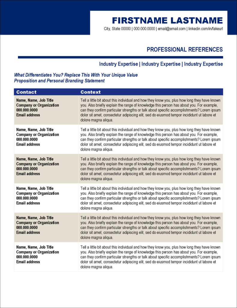 Corporate Executive Career Document Templates for MS Word