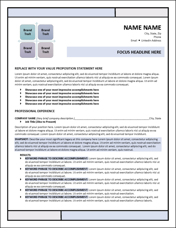 Creating Resume Headers: 20+ Example Headers, Templates & Video Tutorial