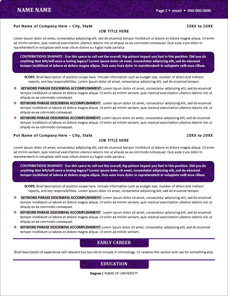 Resume Keywords: ATS & Keyword-Optimized Resume Templates