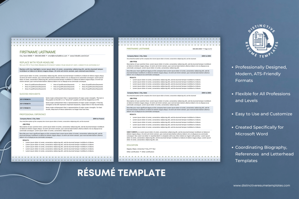 Attractive Resume Template for Experienced Professionals