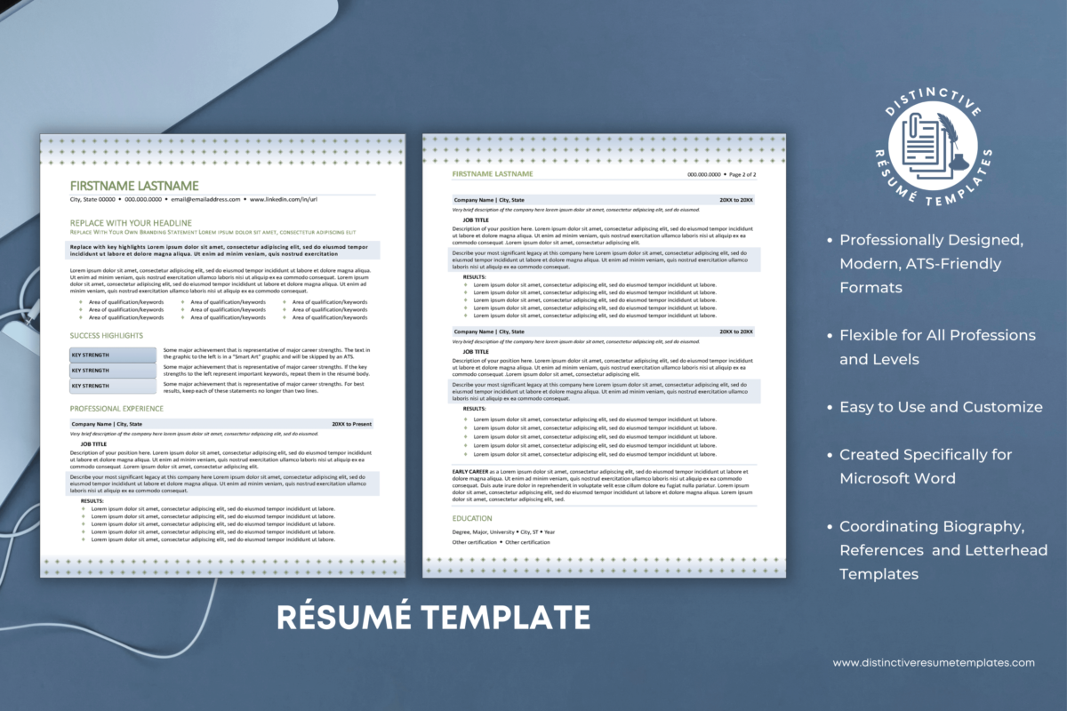 Attractive Resume Template for Experienced Professionals