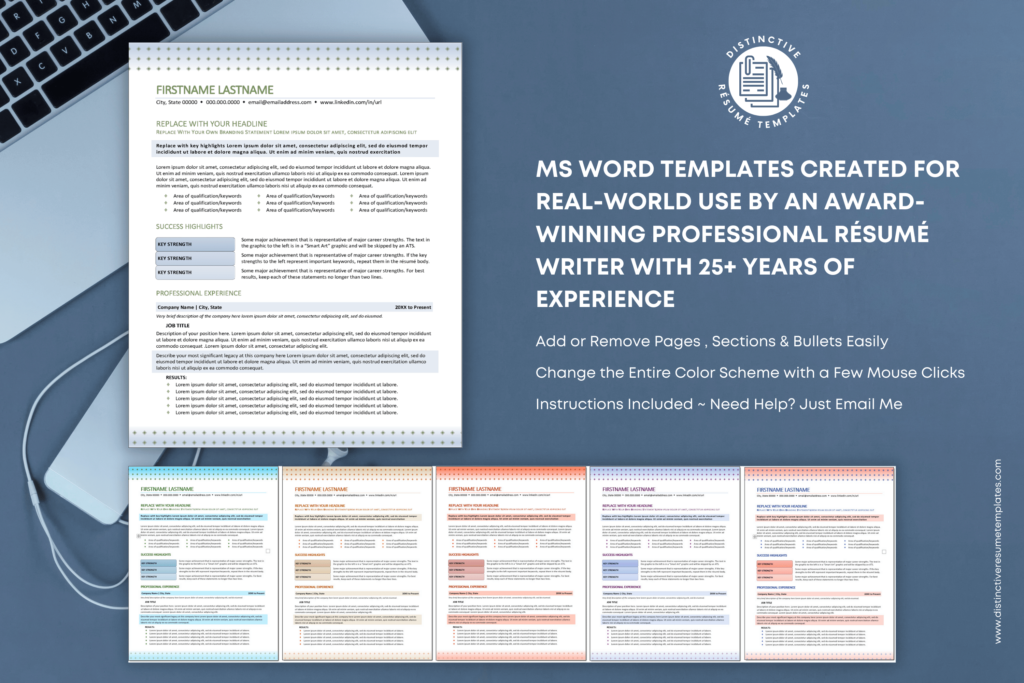 Attractive Resume Template for Experienced Professionals