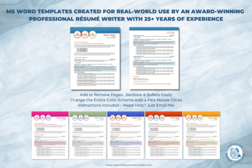 Classic Resume Template - Distinctive Resume Templates