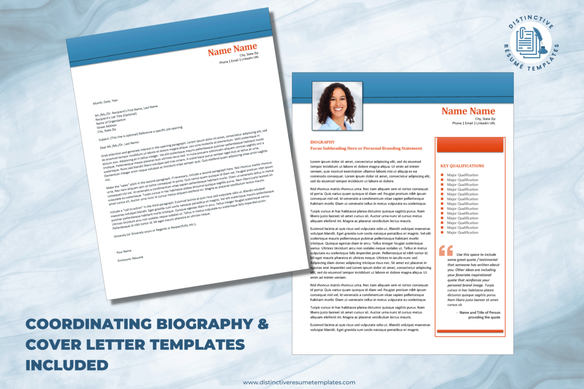 Classic Resume Template - Distinctive Resume Templates