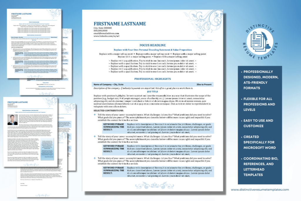 Elegant Resume Template for Experienced Professionals