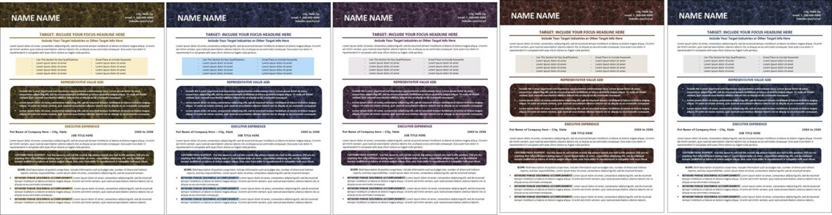 Attention-Getting Finance Professional Resume Template for Word