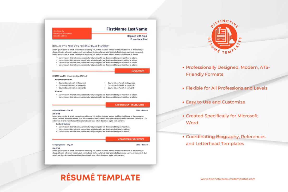 Easy-to-Use High School Student Resume Template