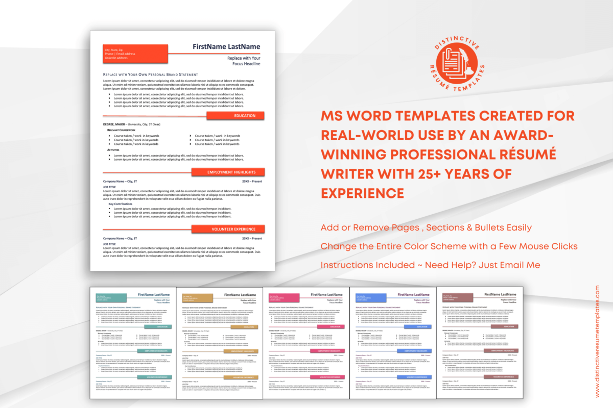 Easy-to-Use High School Student Resume Template