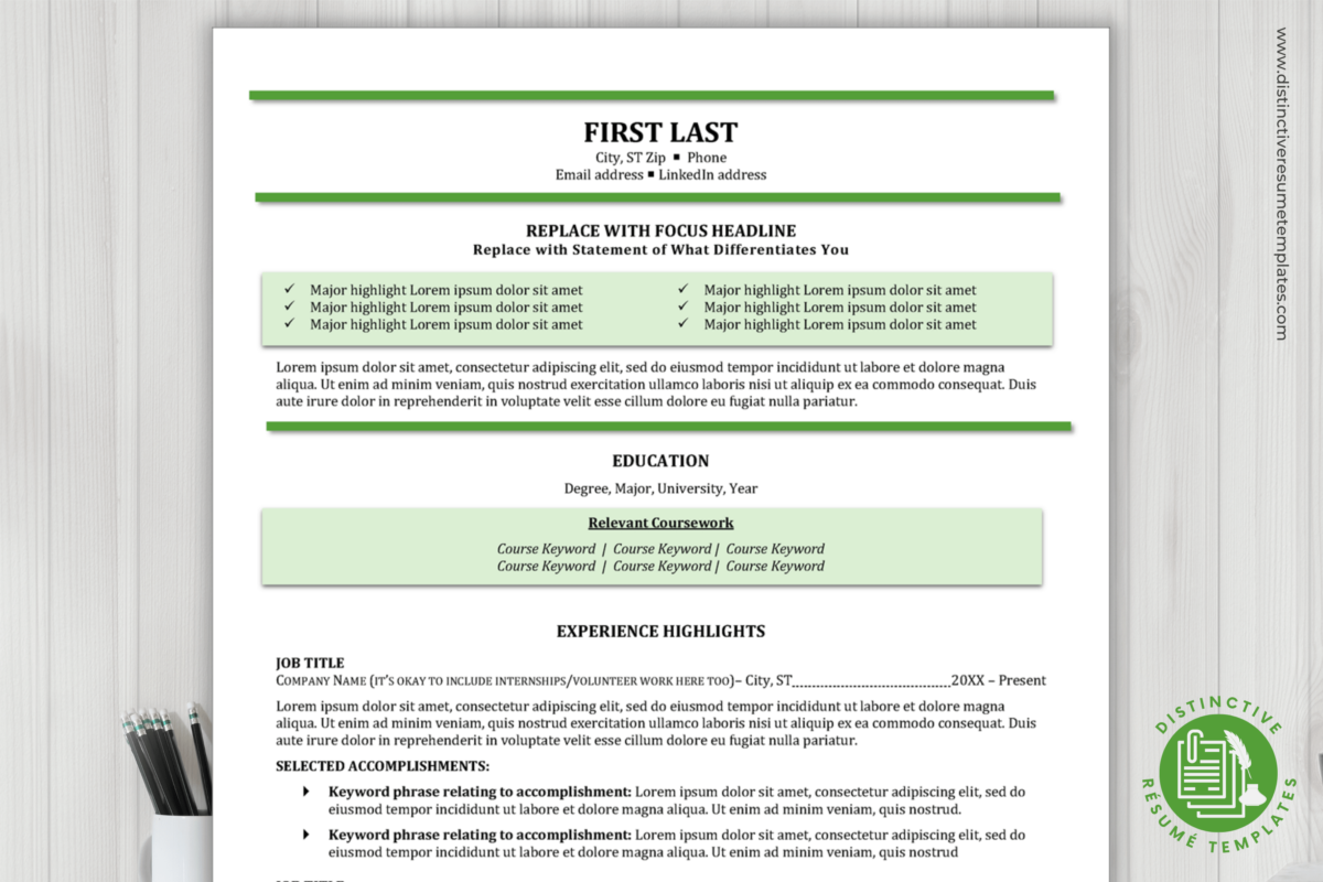 Customizable Resume Template for Microsoft Word