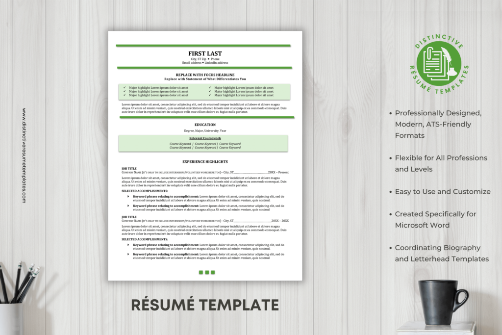 An Easy-to-Use Resume Template for Entry-Level Workers