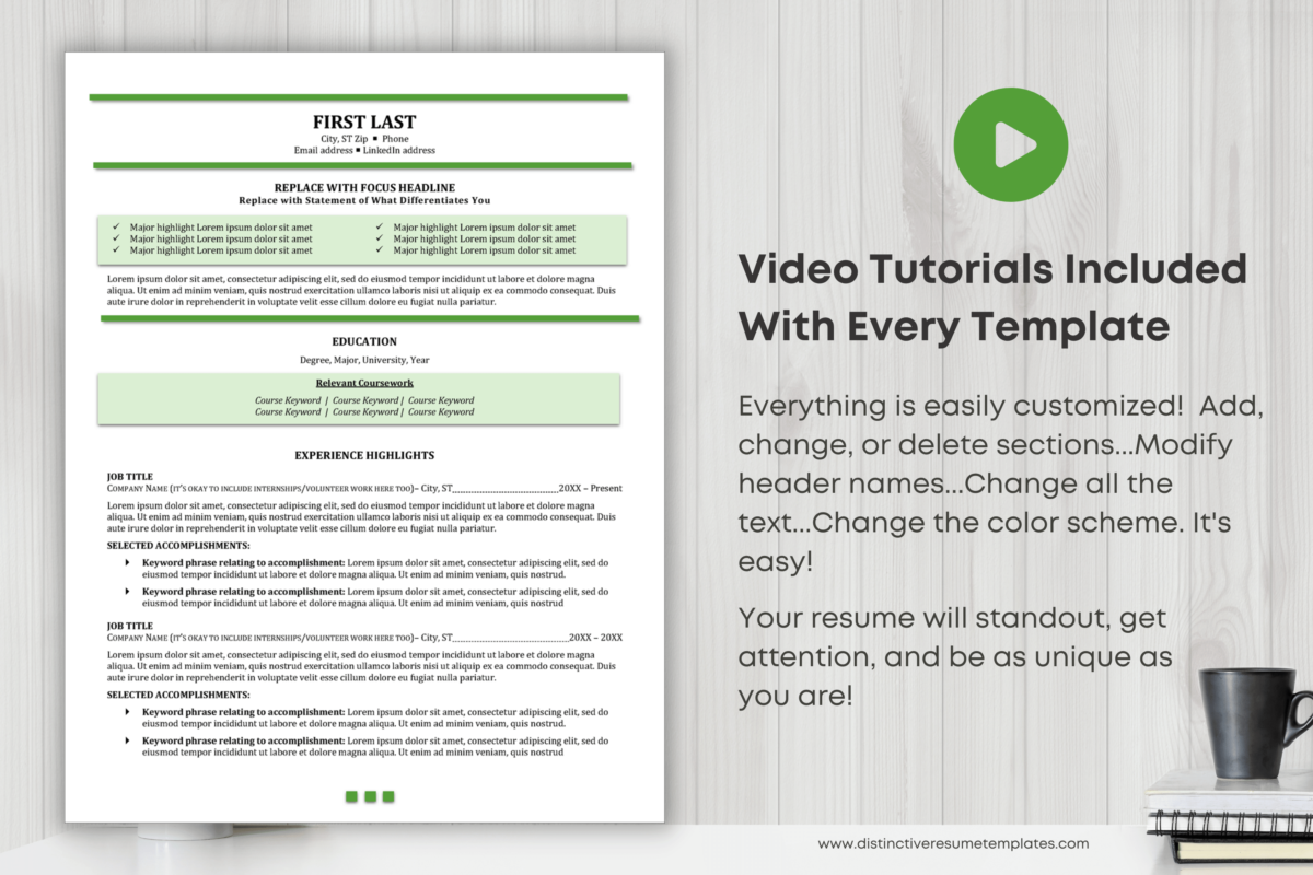 An Easy-to-Use Resume Template for Entry-Level Workers