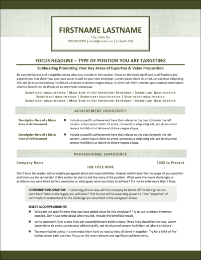 From Federal Service to Private Sector: Resume Templates and AI Prompts