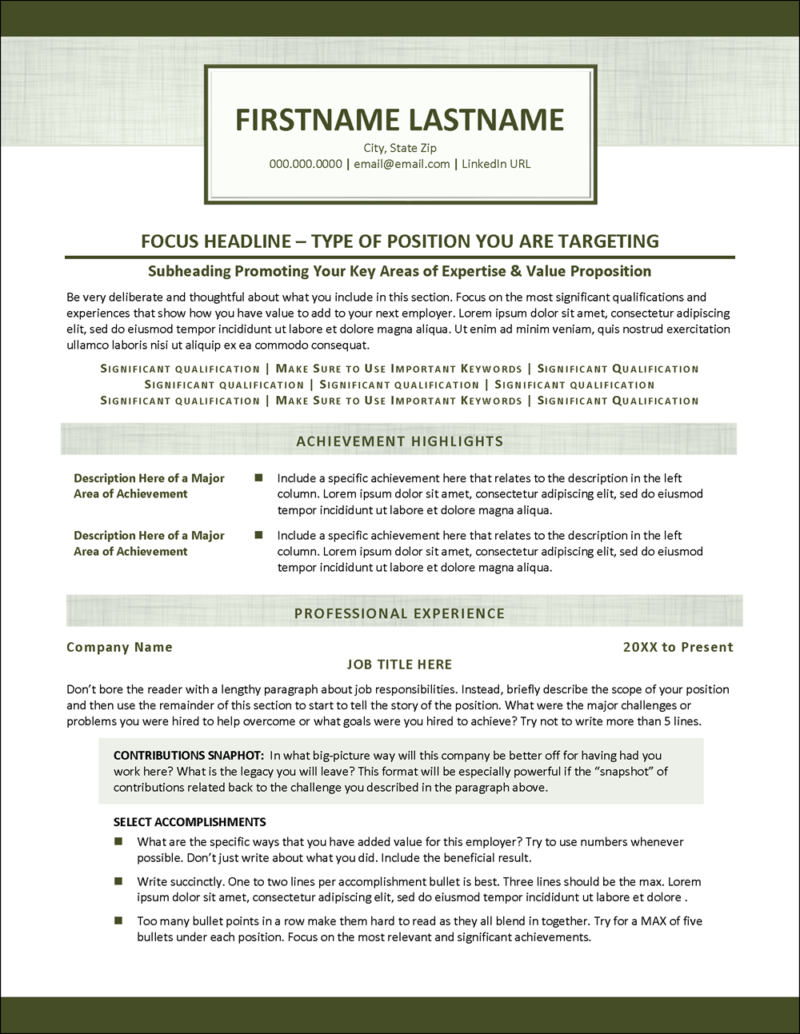 2025's Best Resume Templates - Distinctive Resume Templates