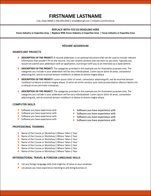 Achievements-Filled Resume Template; Fast, Easy & ATS-Friendly