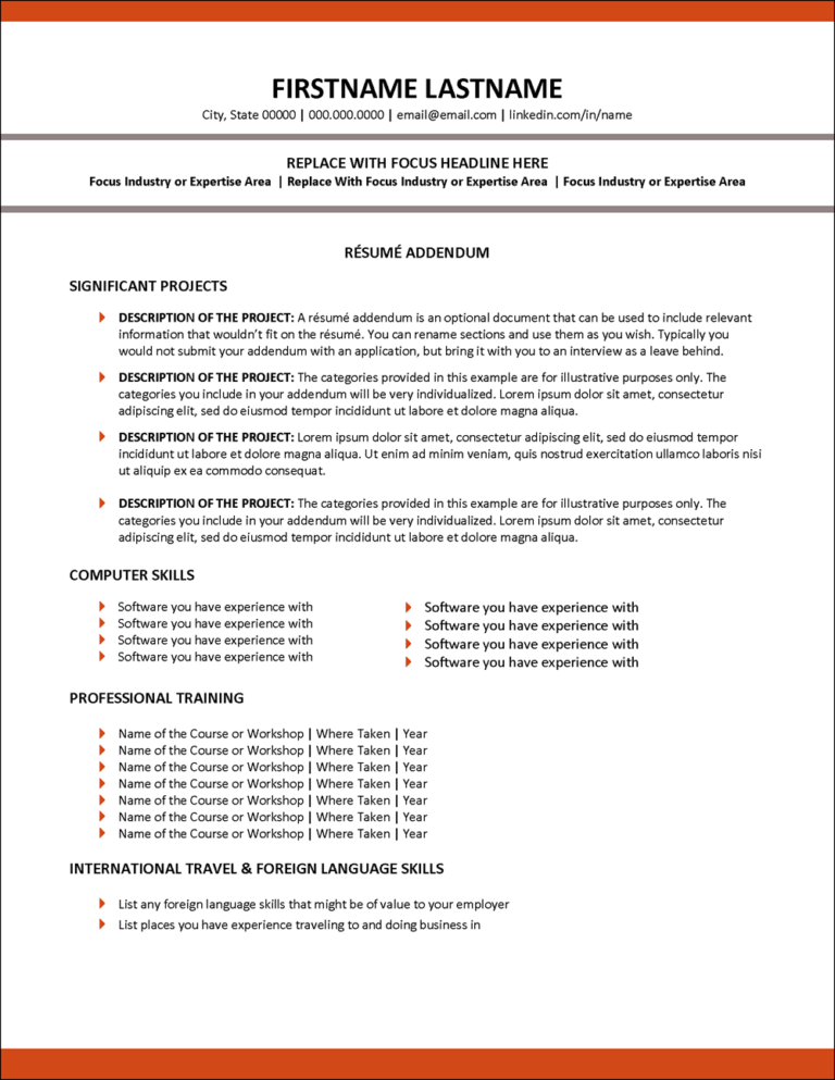 Eye-Catching Executive Biography Templates for Microsoft Word