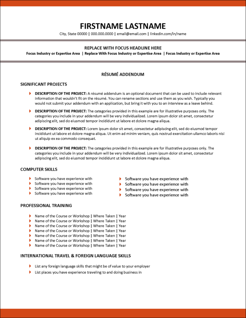 Eye-Catching Executive Biography Templates for Microsoft Word