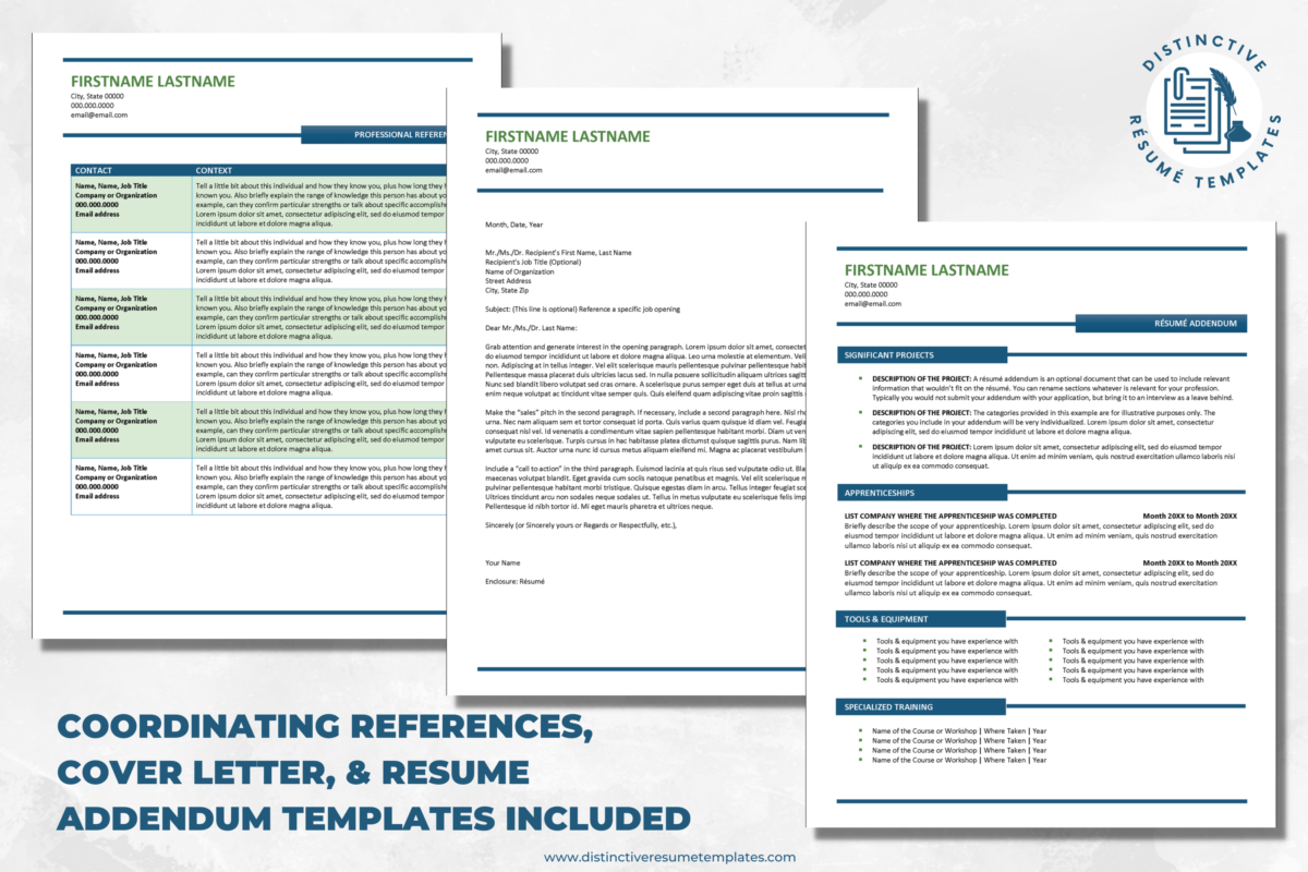 Blue Collar Resume Template - Easy-to-Use and Customize