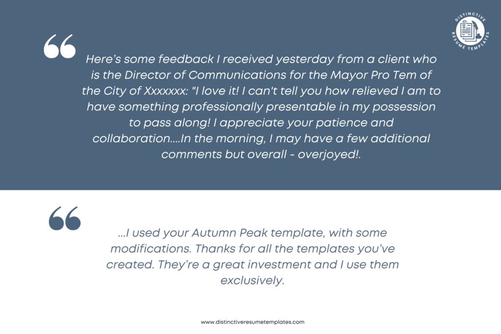Resume Template for Executive Leaders Focused on Executive Impact