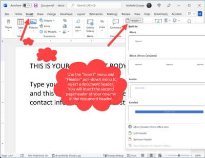 Creating Resume Headers: 20+ Example Headers, Templates & Video Tutorial