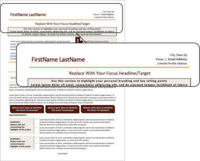 Creating Resume Headers: 20+ Example Headers, Templates & Video Tutorial