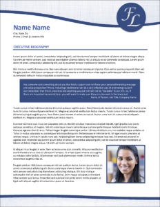 Easy-to-Edit, Professional Resume Template With a Monogram