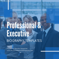Eye-Catching Executive Biography Templates for Microsoft Word