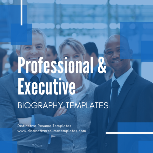 Eye-Catching Executive Biography Templates for Microsoft Word