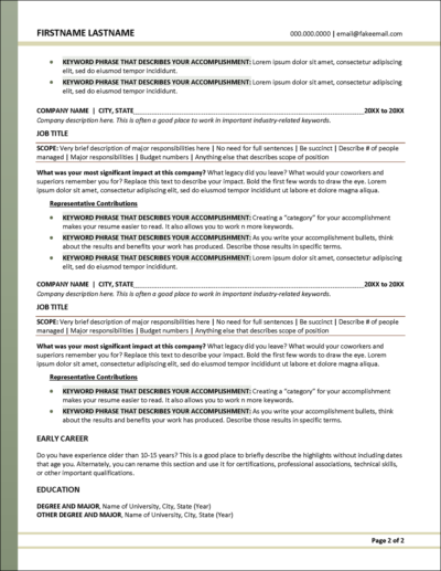 Simple Addendum, Bio, References & Letterhead Templates for Word