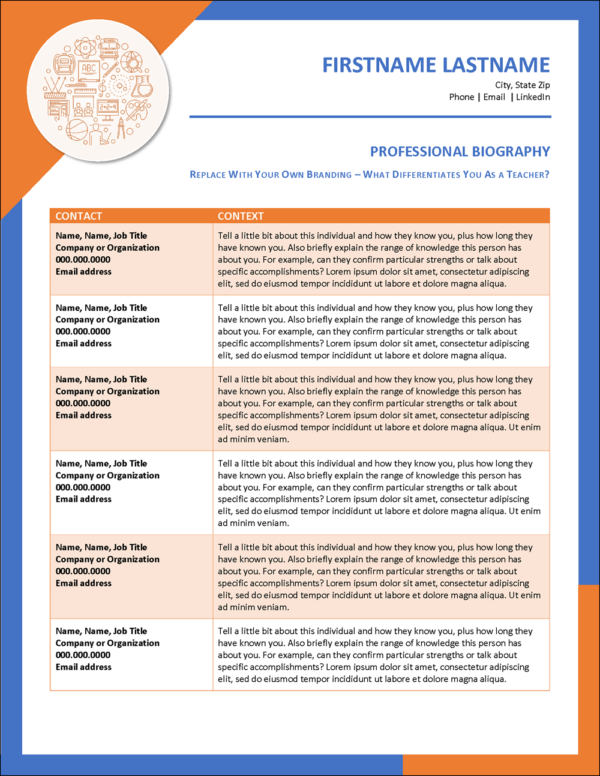 Teacher Resume Template - ATS-friendly & Easy-to-Customize