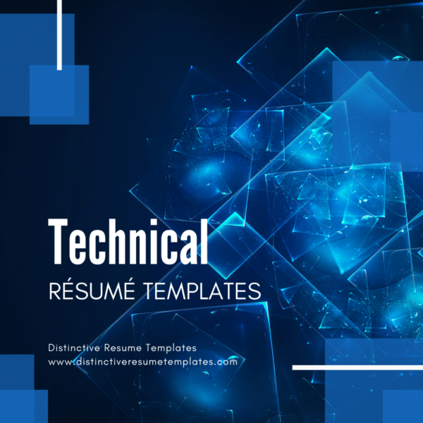 Technical Resume Templates for Microsoft Word