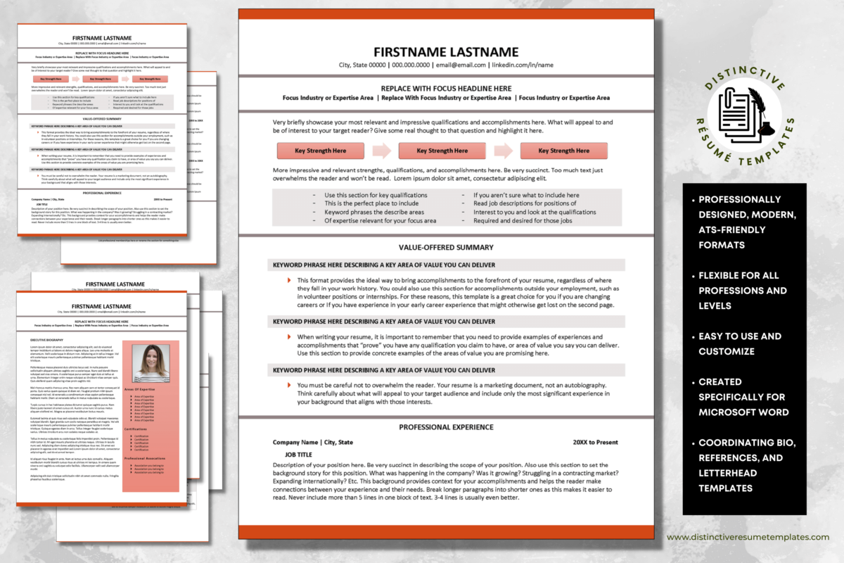 Achievements-Filled Resume Template; Fast, Easy & ATS-Friendly