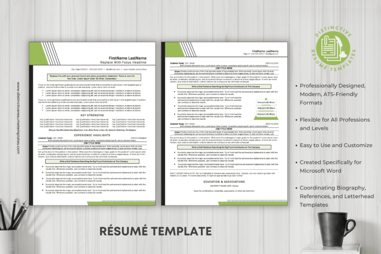 An Eye-Catching Resume Template for Executives & Professionals