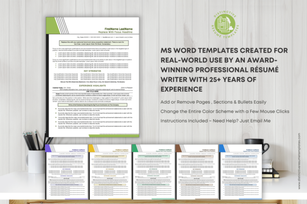 An Eye-Catching Resume Template for Executives & Professionals