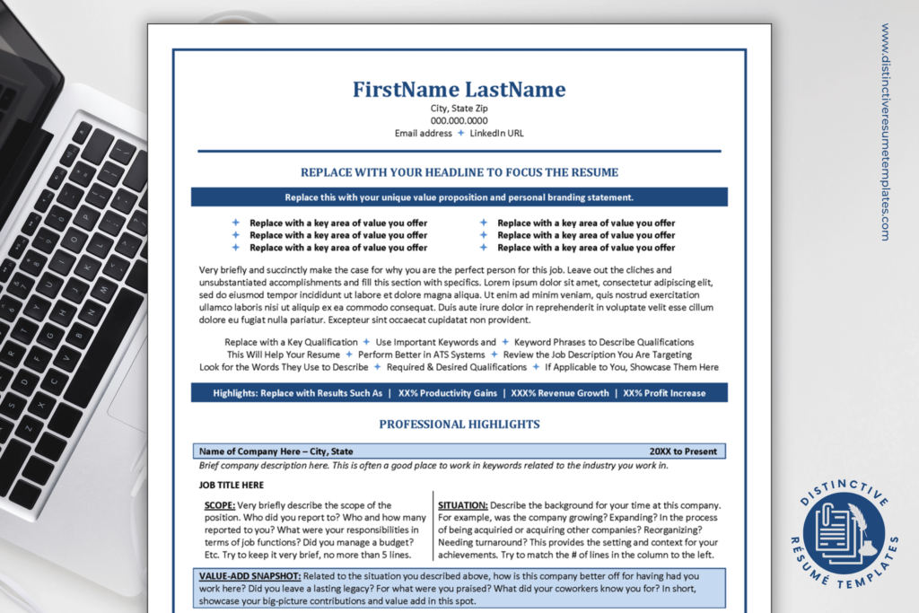 STAR Resume Template for Microsoft Word