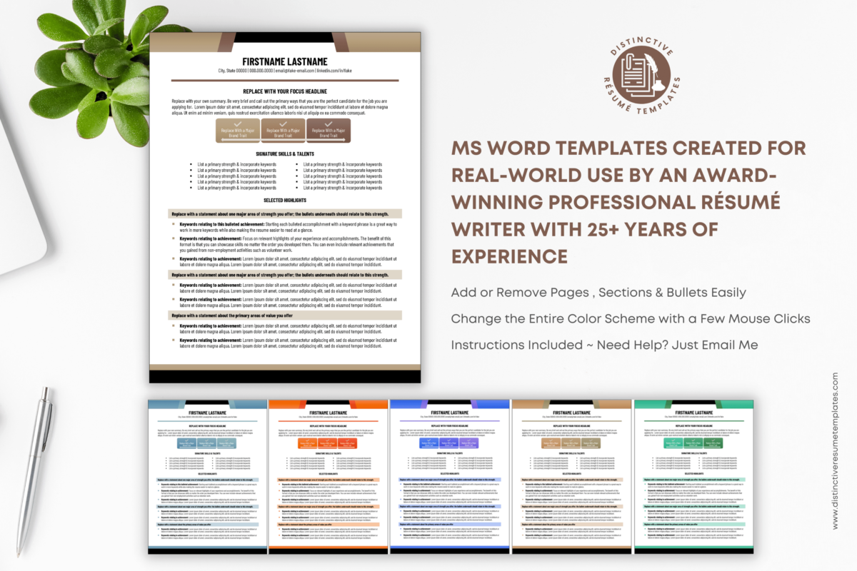 Skills-Based Resume Template for Word