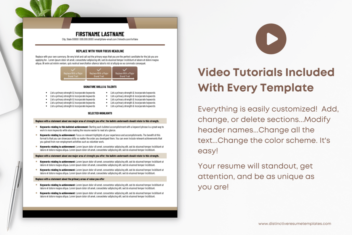Skills-Based Resume Template for Word